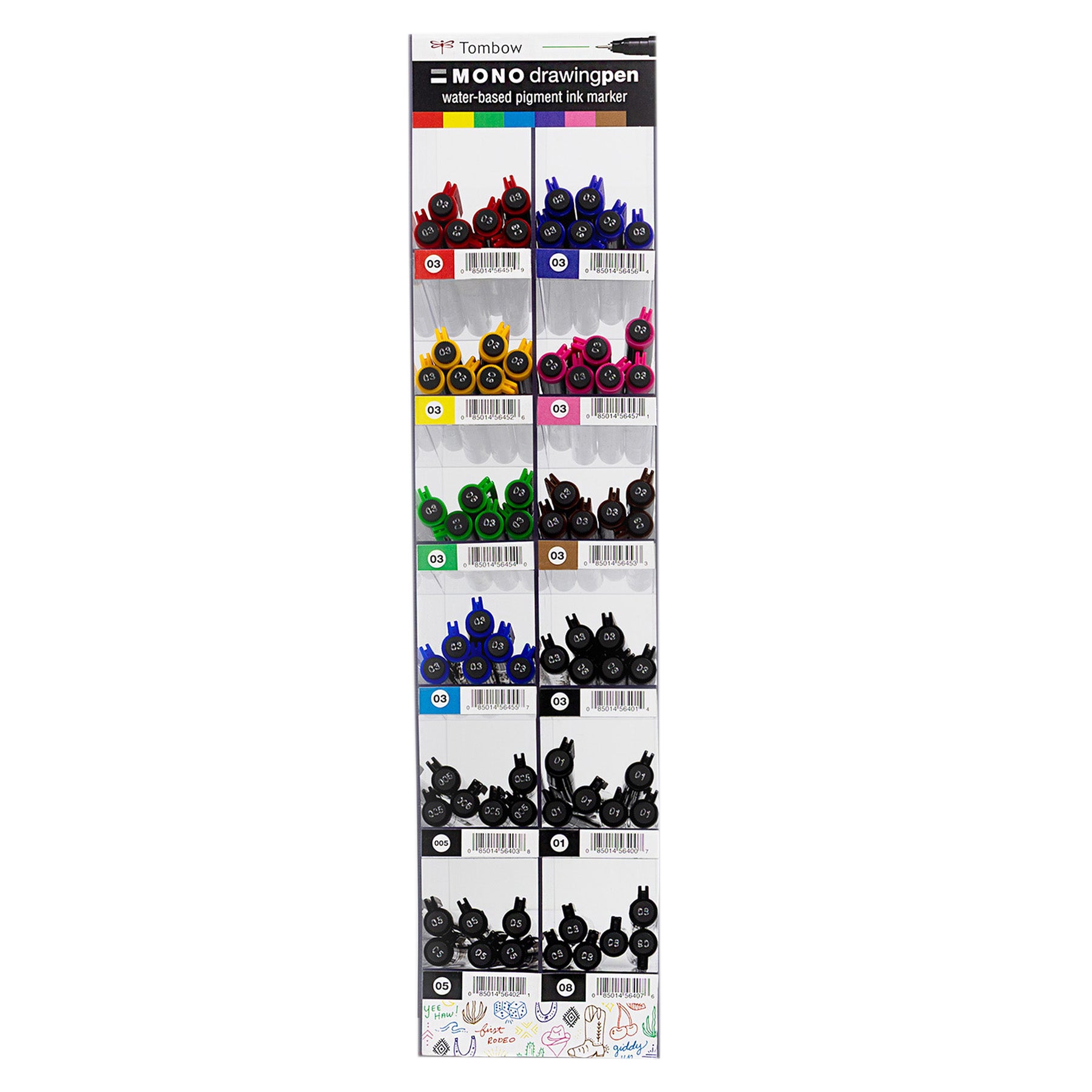 MONO Drawing Pen Colors Display – Tombow USA