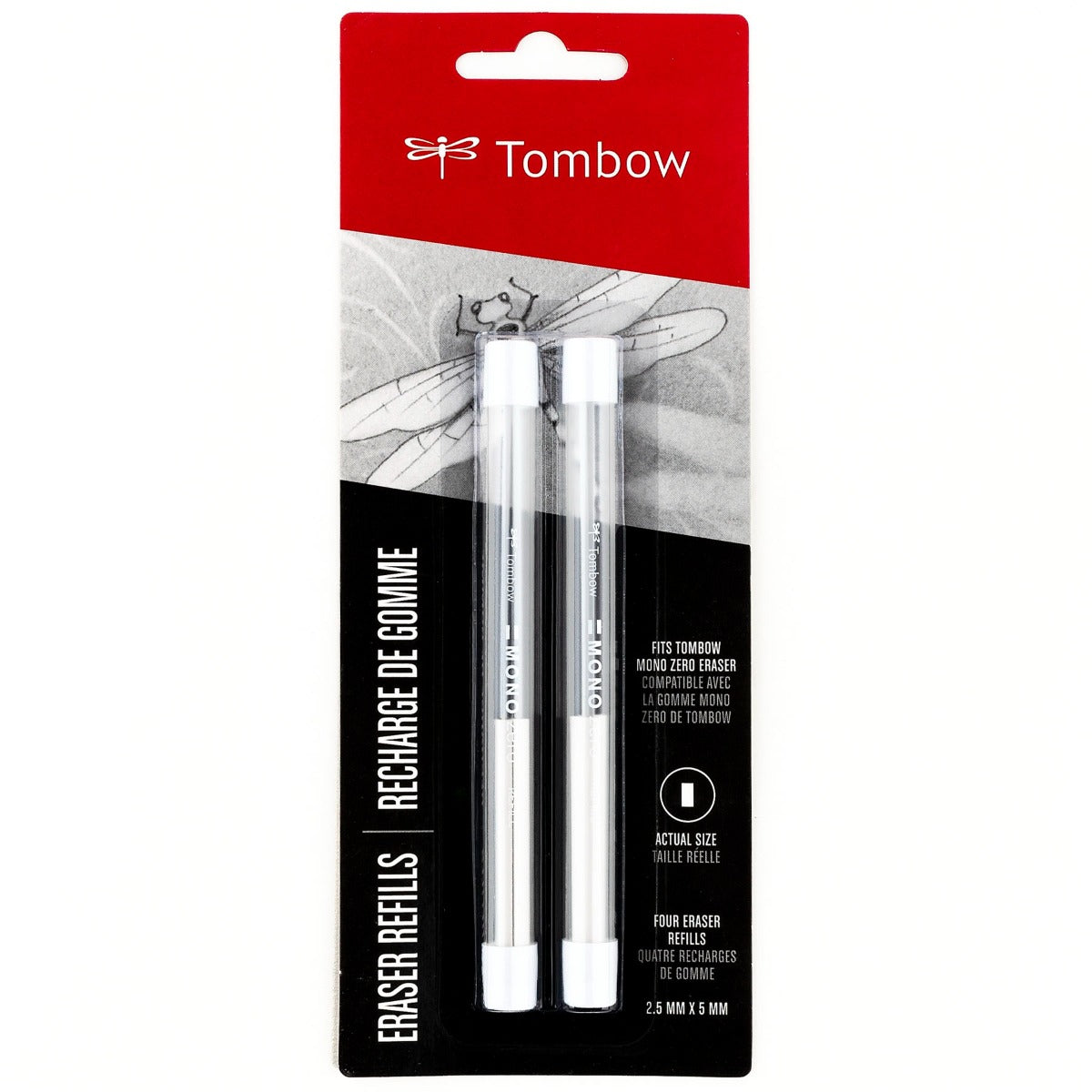 Refill 2-Pack, MONO Zero Eraser, Rectangle tip – Tombow USA